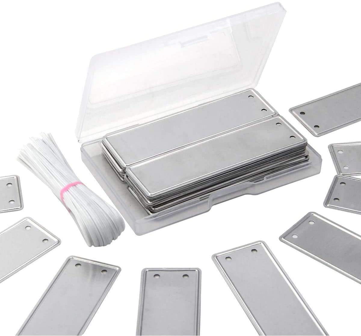 Plutput 50PCS Metal Plant Labels Double Sided Aluminum Plant Labels ...