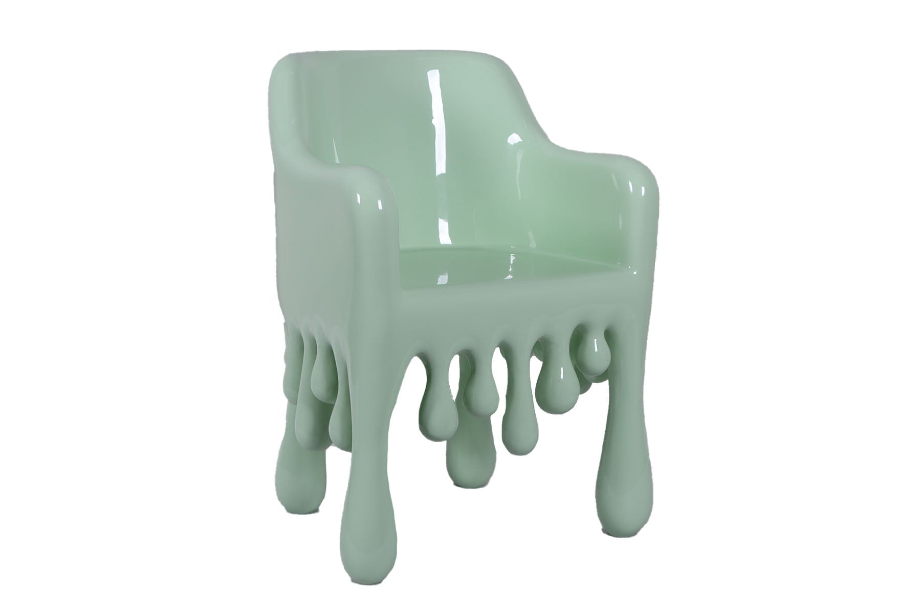 Mint Green Melting Chair Dripping Statue - Walmart.com