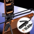 240W Fast Charging Cable with Built-in Phone Stand, Braided USB C Data ...