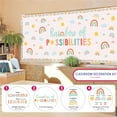 Big Dot of Happiness Pastel Boho Rainbow School Bulletin Board Set ...