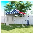 10x10 Pop Up Canopy Tent with Sidewall, UPF50+ Sun Shelter - American ...