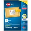 "Avery Printable Shipping Labels with Sure Feed & TrueBlock, Inkjet ...