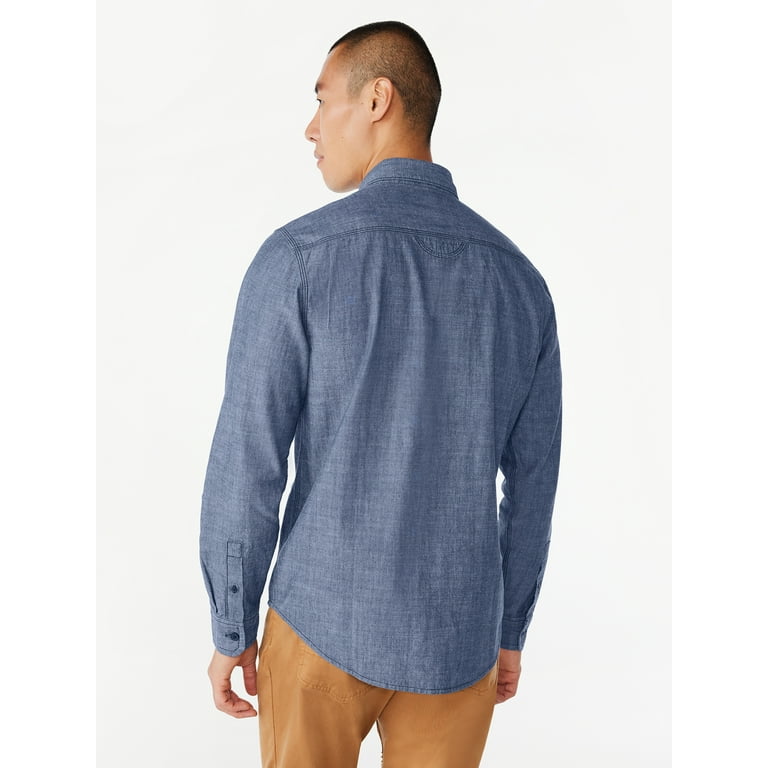 Dark Chambray Shirt Men