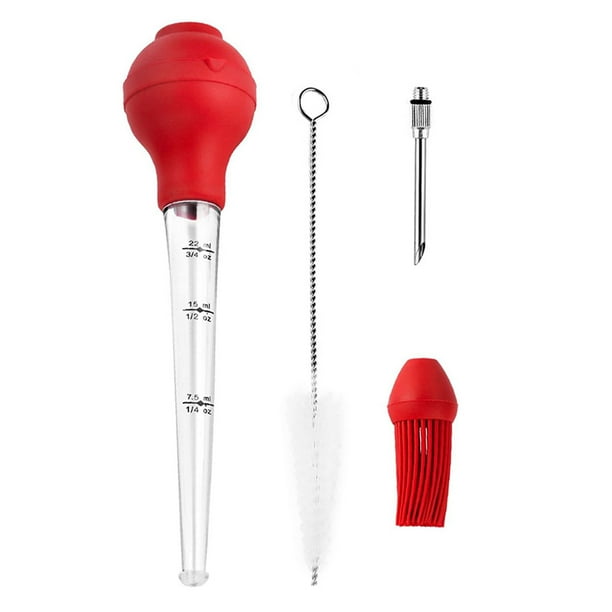 keepw Red Safe And Non-toxic Meat Injector Syringe Kit For Wide ...