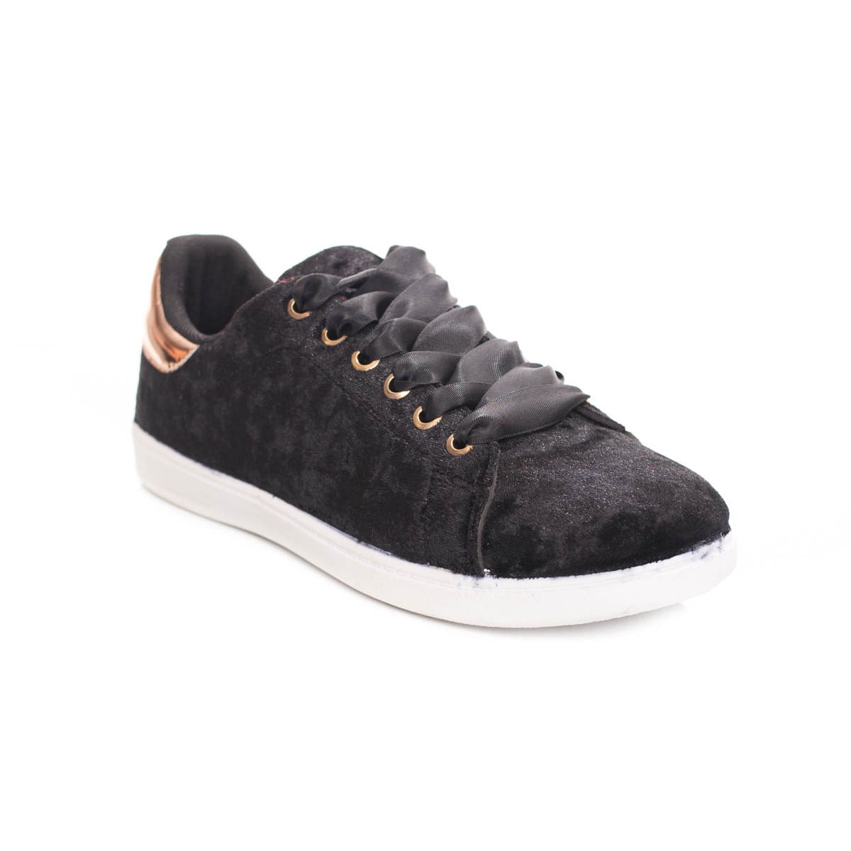 Soho Shoes Women's Low Top Velvet Lace Up Casual Fashion Sneakers ...