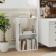 Costway 2 PCS 3-Tier Bookshelf, Bookcase with Open Storage Compartment ...