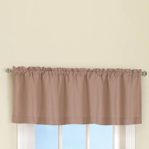 Mainstays Microfiber Window Tiers Set or Valance - Walmart.com