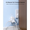 Outlet Extender with 6 Inch Cord - Multi Plug Wall Outlet with PD 20W ...