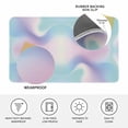 Abstract Minimalistic Door Mat Indoor Outdoor,Turquoise Pink Ombre ...