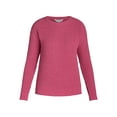 Time and Tru Women's and Women's Plus Matte Chenille Sweater, Midweight ...