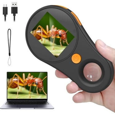 Digital Microscope IPS color screen Magnifying glass Viewer Educational ...