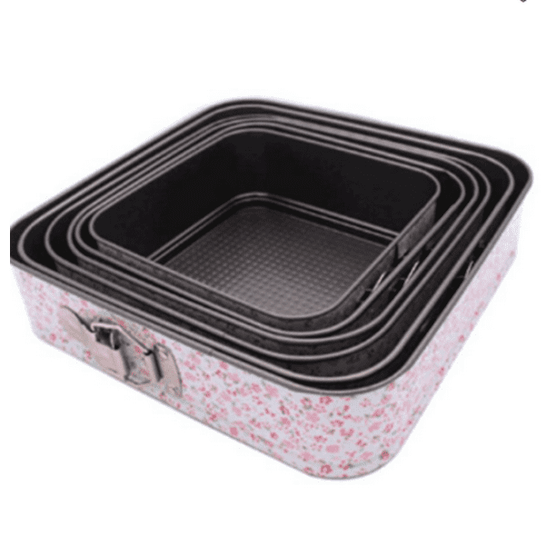 Square springform pan, rectangular baking pan, non-stick coated ...