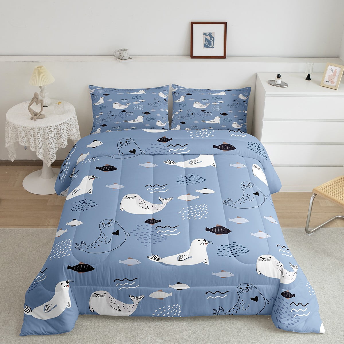 Click here for Yst Ocean Animals Twin Bedding Sets Cartoon Kids C... prices