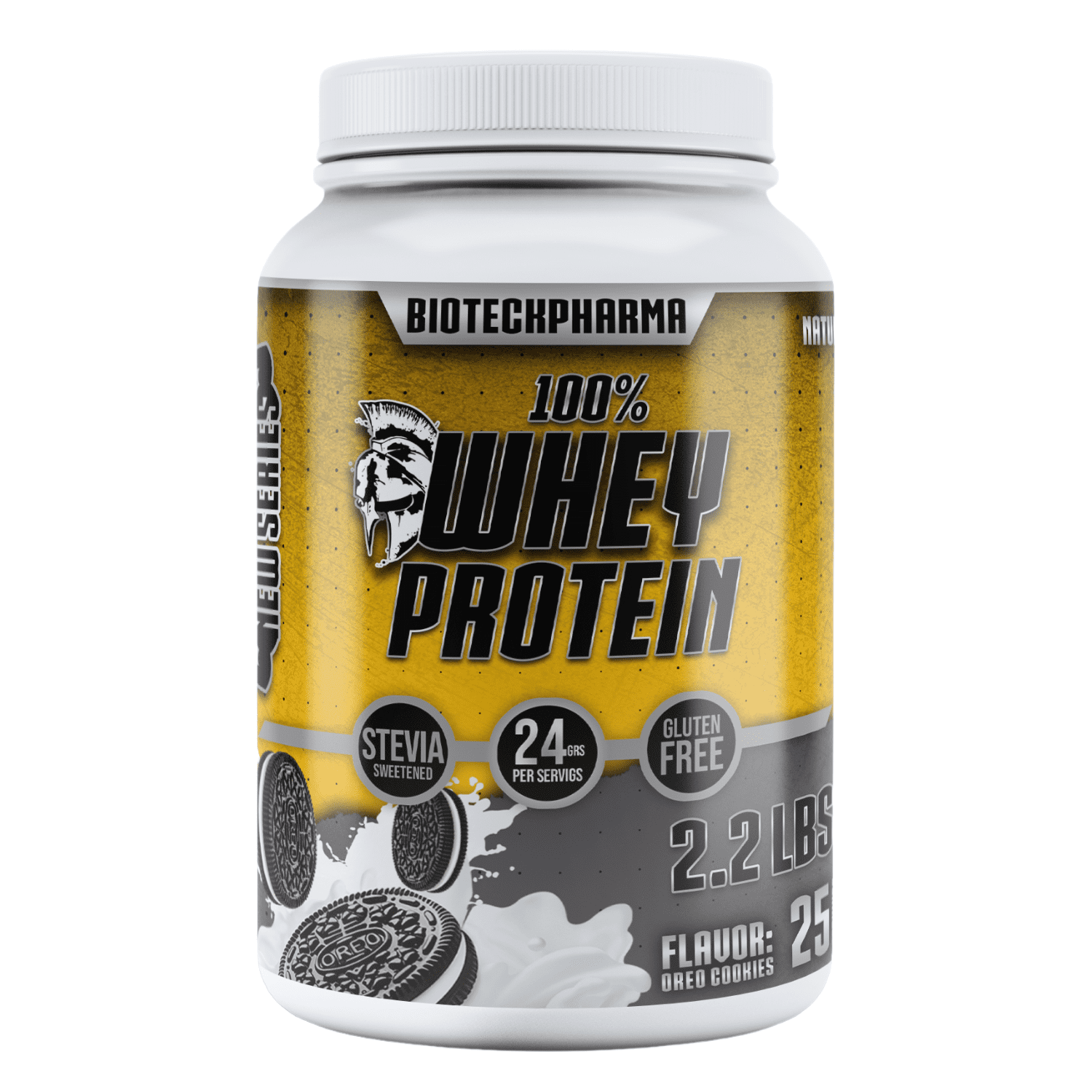 BIOTECKPHARMA| 100% Whey Protein sabor Galleta Oreo de 2.2lbs| 24 grs ...