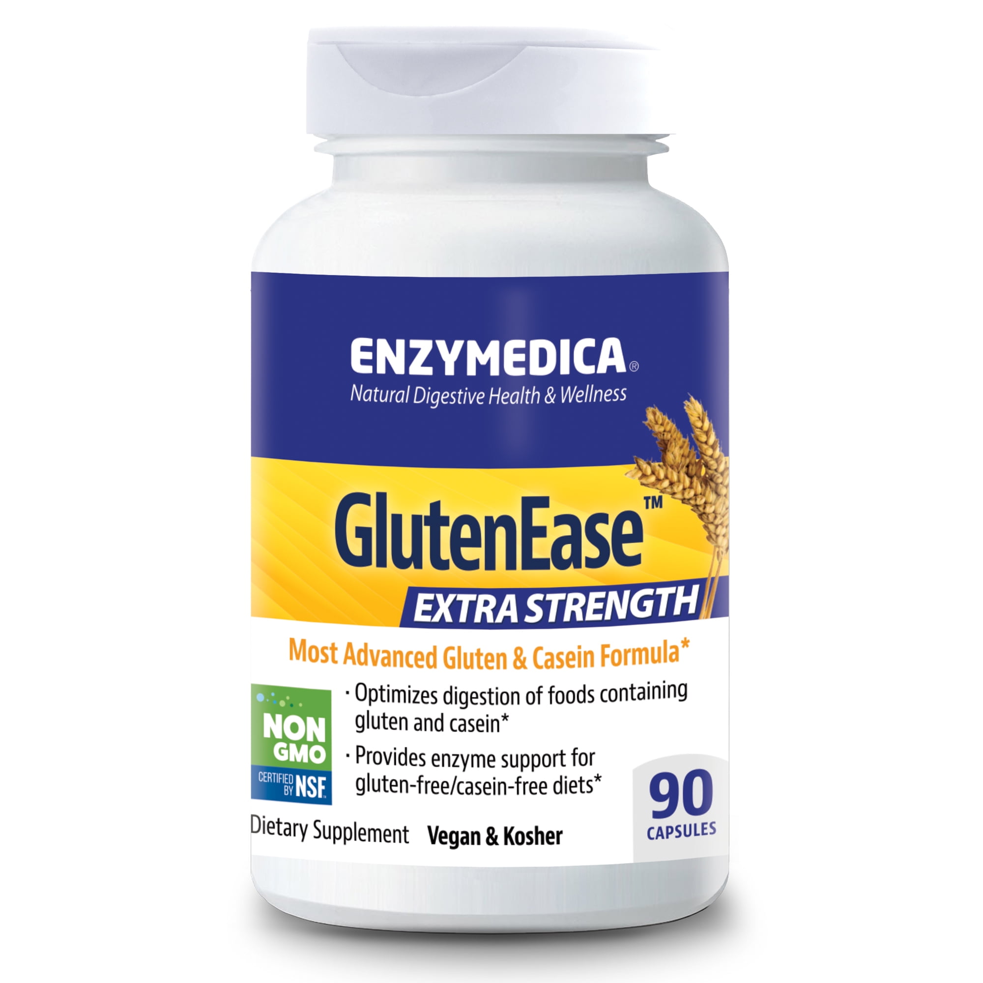 Enzymedica, GlutenEase Extra Strength, Digestive Aid for Gluten and ...