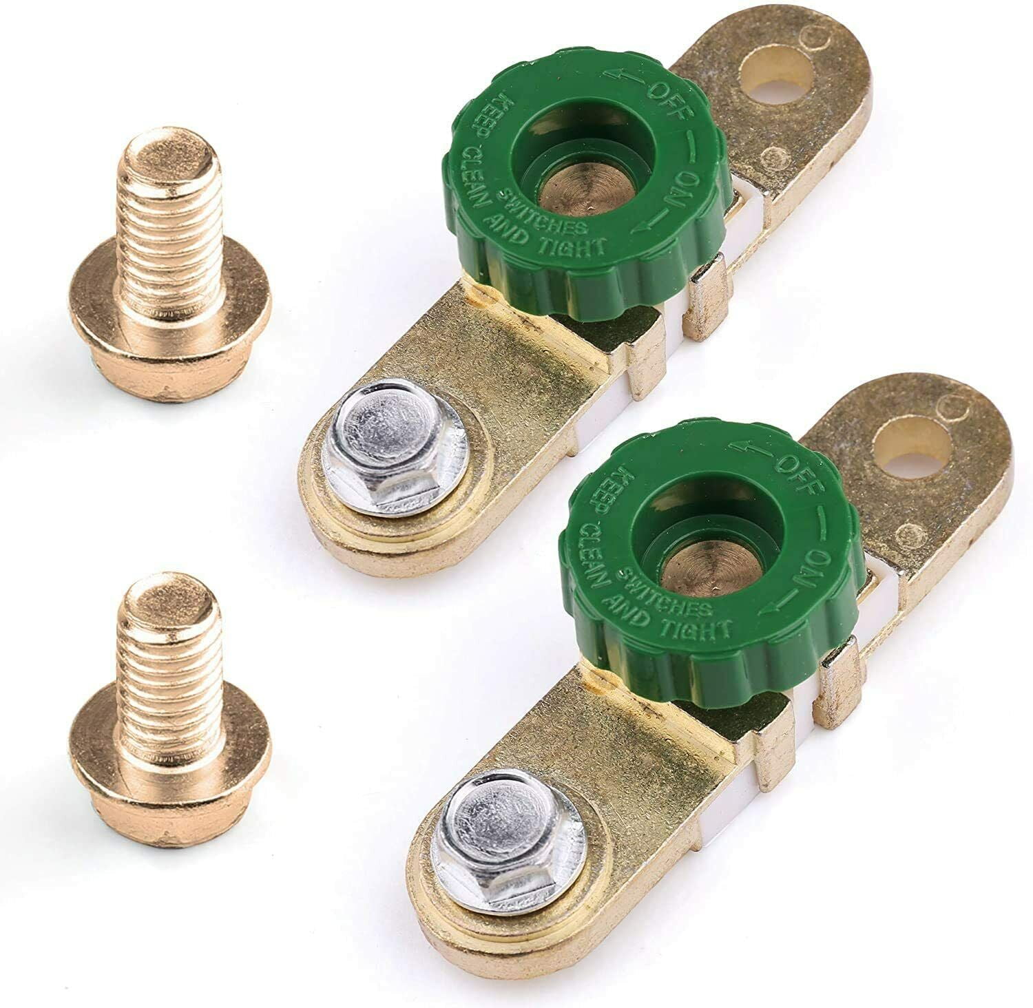 2X Battery Link Terminal Quick Cut-off Disconnect Kill Shut Switch for ...