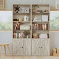 "IRONCK 6-Tier Bookshelf with Doors - Industrial Metal Bookcases and ...