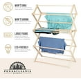 Pennsylvania Woodworks Large Wooden Clothes Drying Rack, Heavy Duty ...