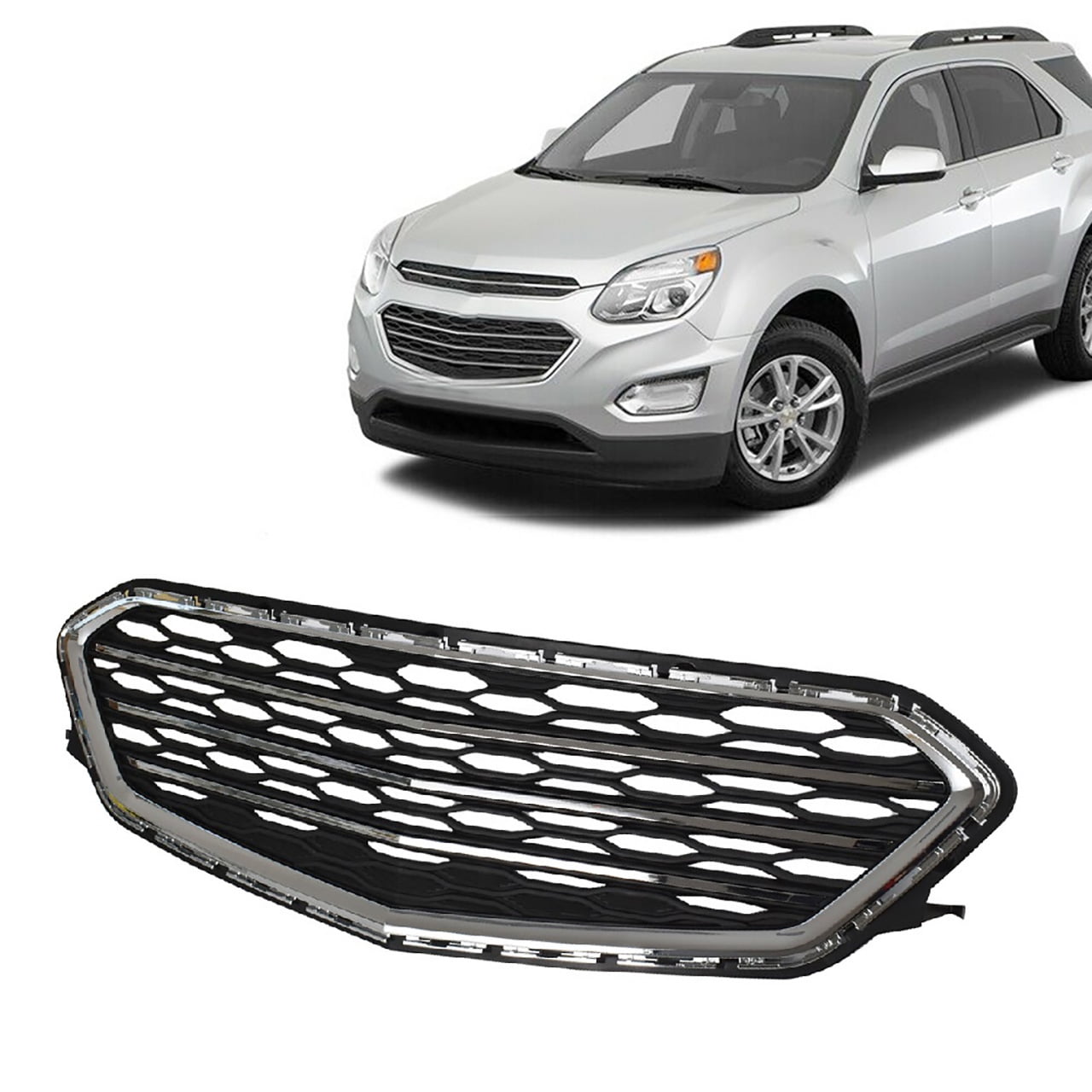 Labwork Front Lower Grille Fit for Chevrolet Equinox 2016 2017, Black ...