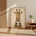 Affixzi Funny Giraffe Coffee Poster, Minimalist Retro Safari Animal ...