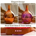 Porseme 100ml Rose Gold Essential Oil Diffuser 3D Glass Aromatherapy ...