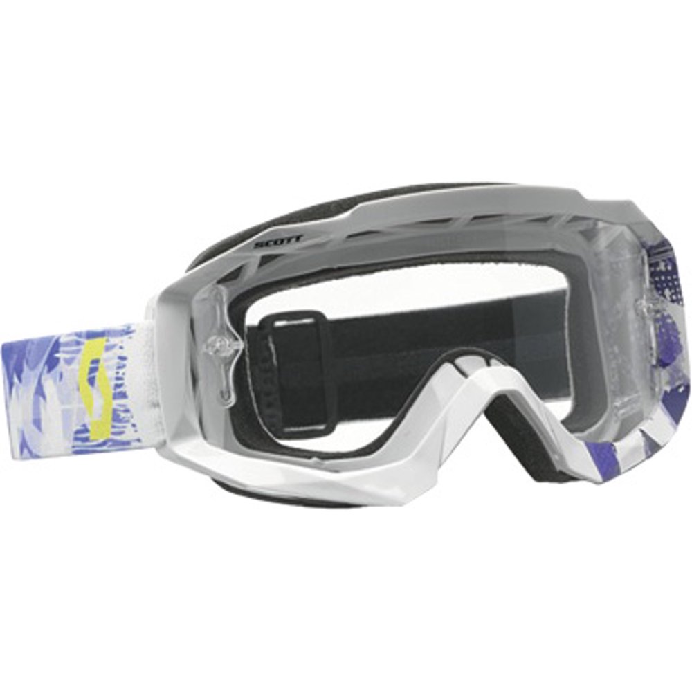 SCOTT Hustle Goggles Scramble White/Purple / Clear Lens 217782-4056041 ...