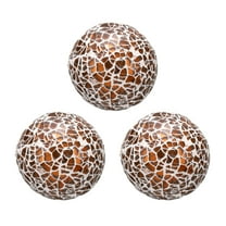 Uxcell 3Pcs Decorative Glass Balls 3.15 inch Orbs Centerpiece Balls ...