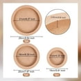 3Pcs 3 Style Flat Round Wooden Picture Frames for DIY Light Clay Crafts ...