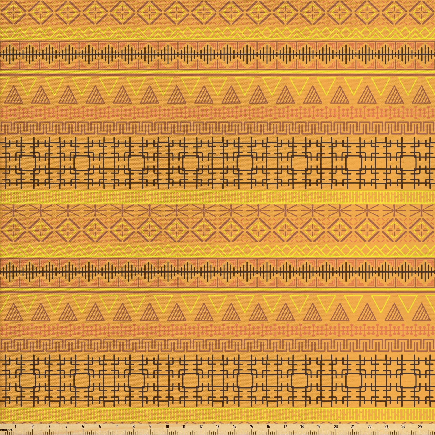 Abstract Geometry Fabric by the Yard Upholstery, Horizontal Lines ...