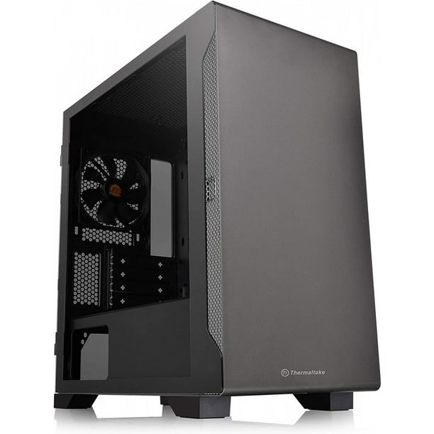 Thermaltake S100 Black Tempered Glass Computer Case - Walmart.com