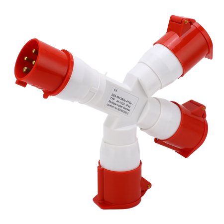 Industrial Plug, Multi Sockets 32A Insulated Shell Power Electrical ...