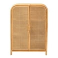 bali & pari Curacao Boho Storage Cabinet, 2-Door, Light honey - Walmart.com