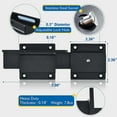 Heavy Duty Adjustable Flip Gate Latch Lock with Padlock Hole for Gates ...
