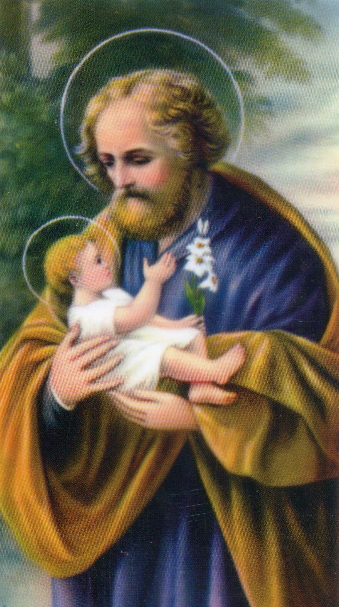 Oracion al Glorioso Patriarca San Jose N holy card - laminated - Pack ...