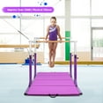 Costway Horizontal Train Bar W/ 4'x8'x2'' Gymnastics Mat Folding Panel ...