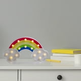 Northlight 10" Battery Operated LED Lighted Rainbow with Clouds Marquee ...