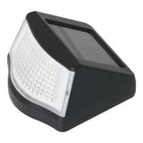 Mainstays Solar Powered Mountable LED Step Light, 3 Lumens, Black, 6 ...