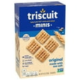 Triscuit Minis Original Whole Grain Wheat Crackers, Vegan, High Fiber ...