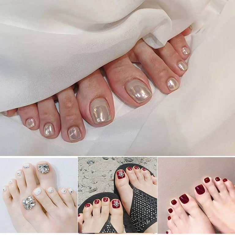 Diamond Toe Nails Art