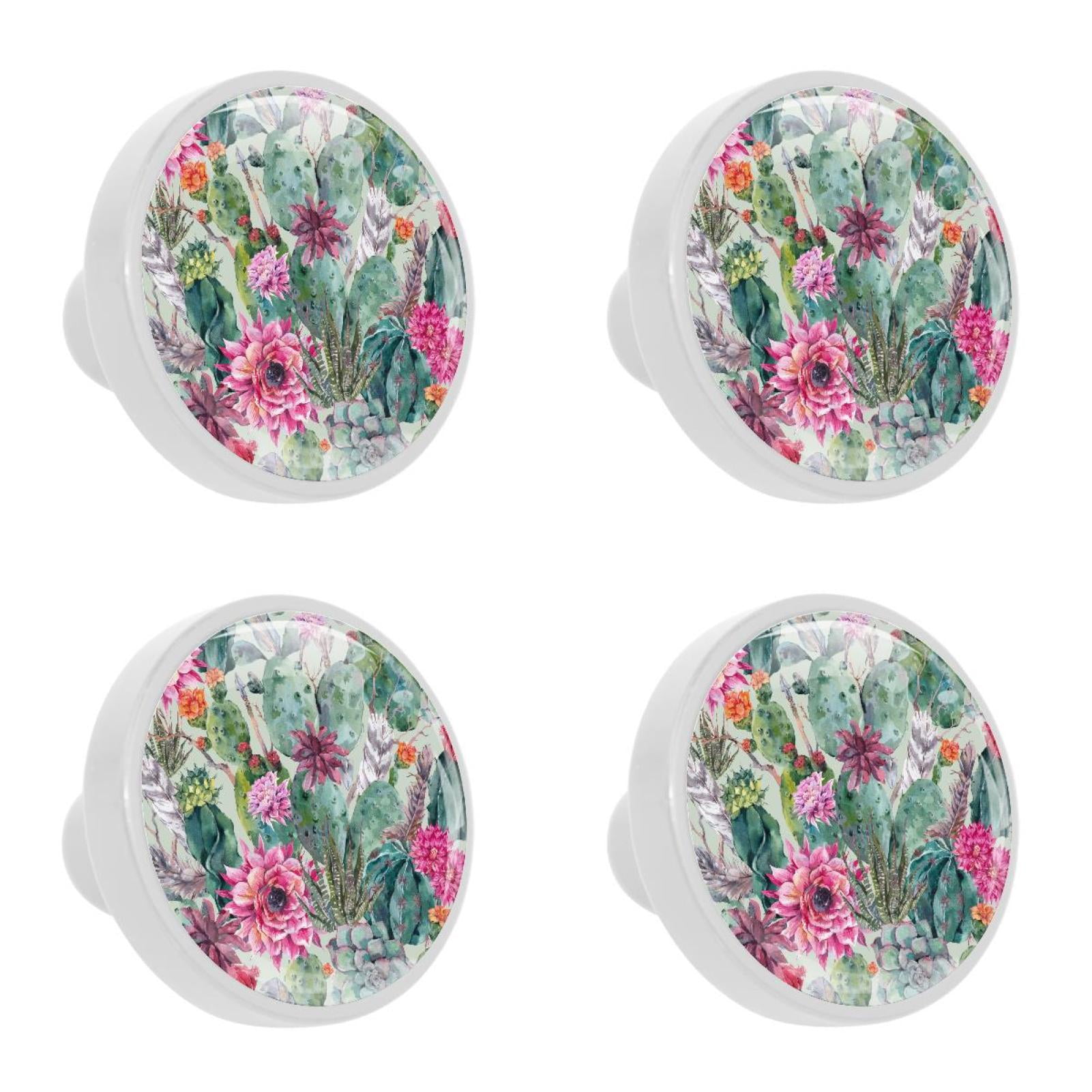 4 Pcs Cactus Knobs for Kitchen Cabinet Cupboard Dresser Bookcase Drawer ...