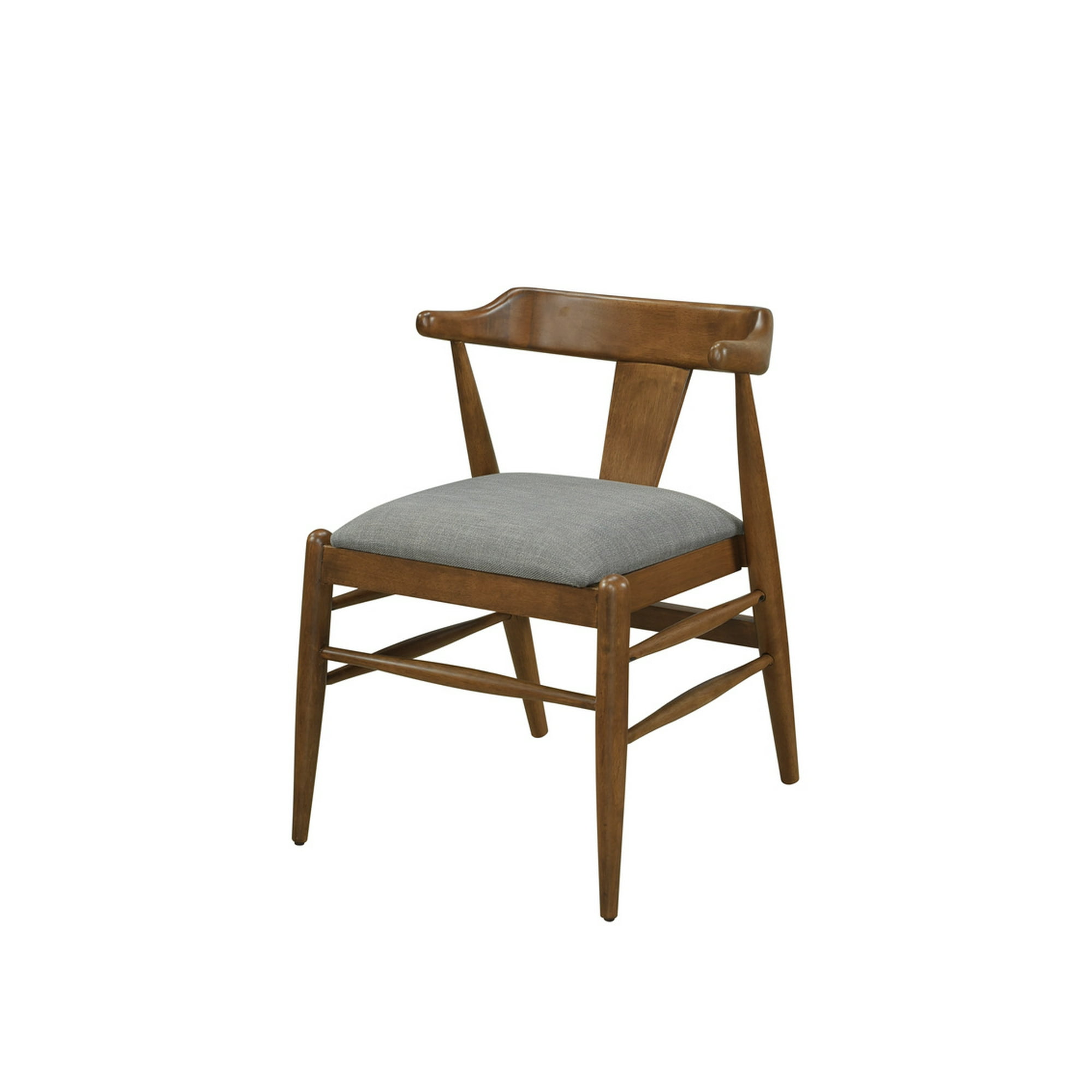 Click here for Choi Home Laura Set/2 Chairs Walnut W/Grey Seat prices