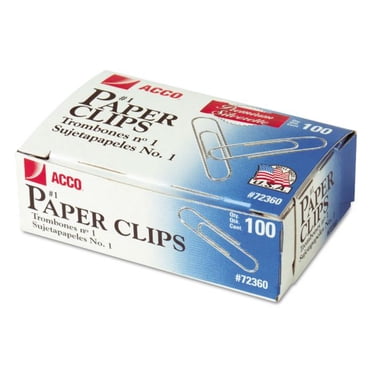 ACCO Two-Piece Paper Fasteners, 3 1/2" Capacity, 8 1/2" Center, Silver ...