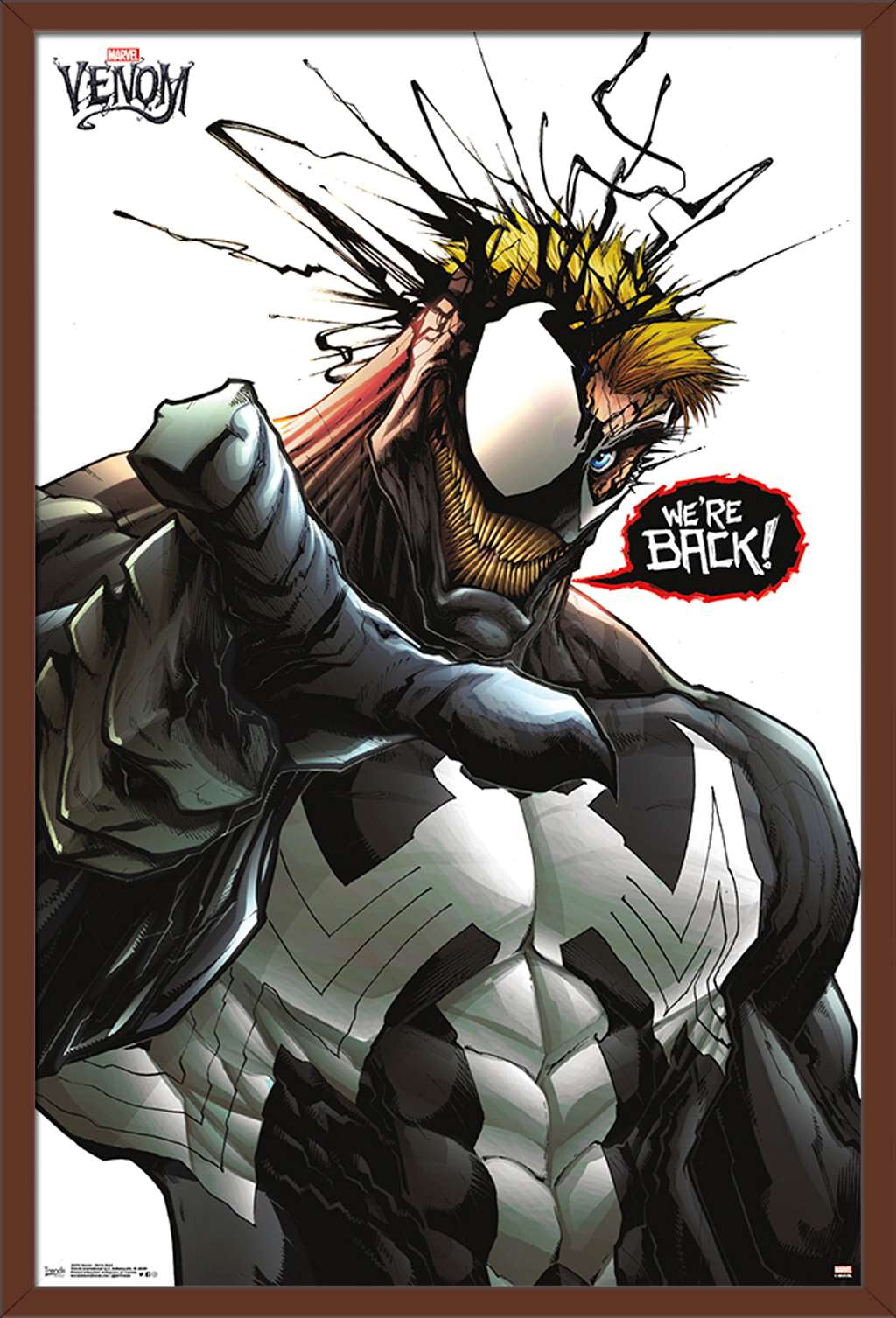 Marvel Comics - Venom - We're Back Wall Poster, 22.375" x 34", Framed ...