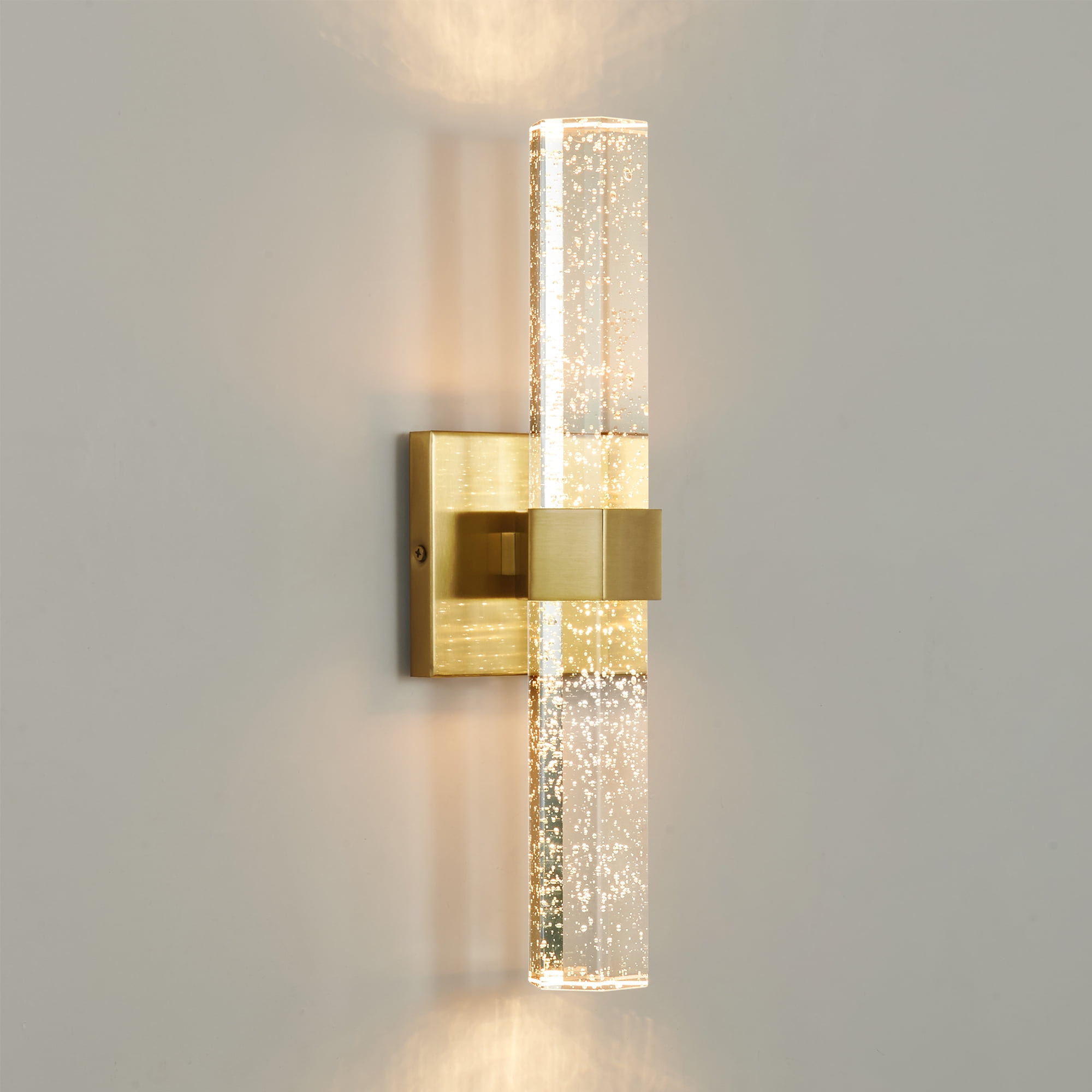 Kaiste Bathroom Crystal Wall Light Modern Integrated LED Wall Sconce ...
