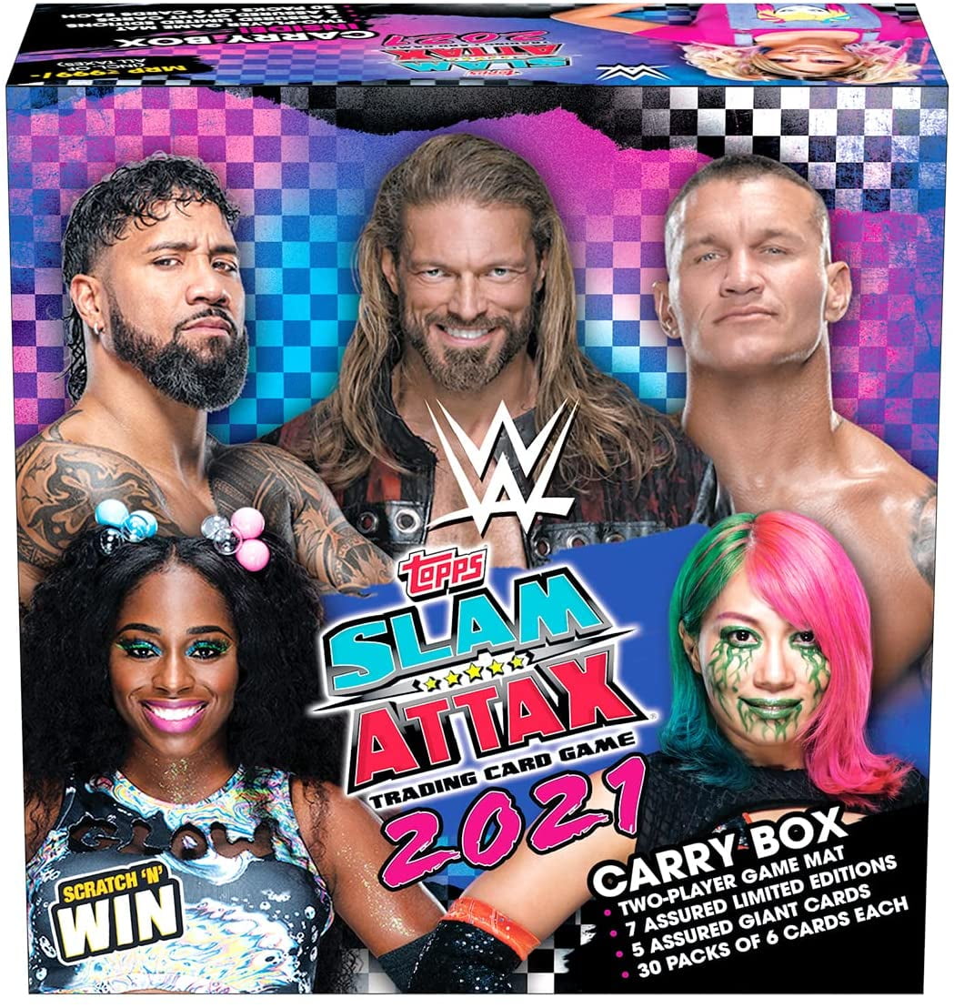 Topps WWE Slam Attax 2021 Edition (Carry Box) I WWE Cards | Includes ...