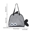 Big Eye Fish Tote Bag, Large Capacity Beach Pouch with Zipper, Cute ...