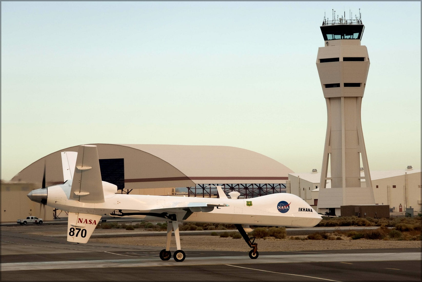 24"x36" Gallery Poster, Ikhana, modified Predator B uav drone Edwards ...