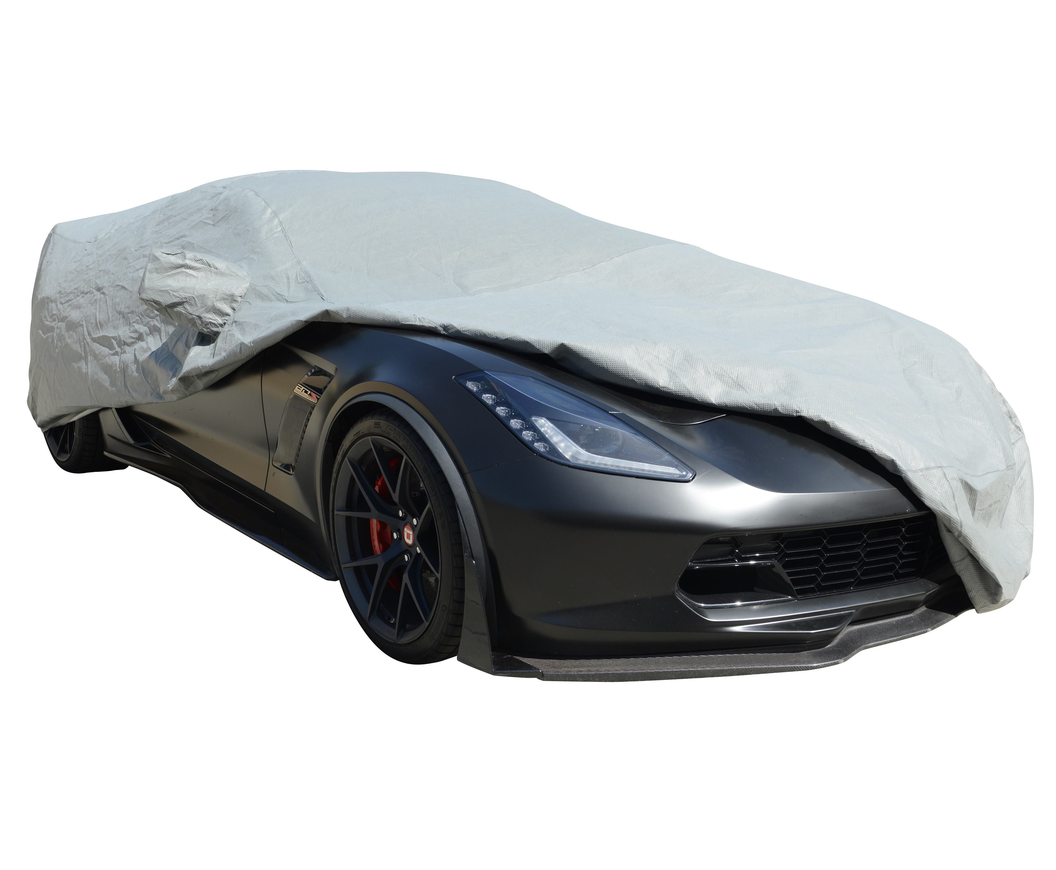 Custom Car Cover Waterproof Cotton Gray for Chevrolet Corvette C6 2005 ...