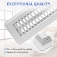2" x 10" 2 Pack Floor Vents Floor Registers, Heavy Duty Metal Heat Air ...