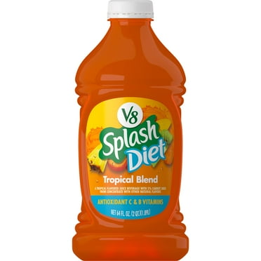 V8 Splash Tropical Blend Flavored Juice Beverage, 64 fl oz Bottle ...
